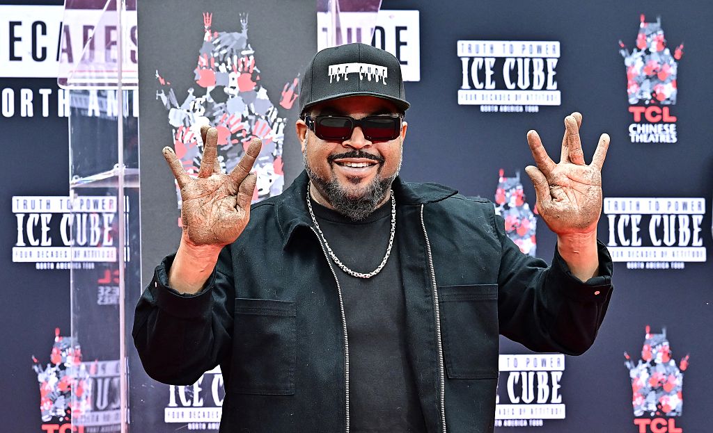 Ice Cube Honored With Hand and Footprint at the Chinese Theatre
